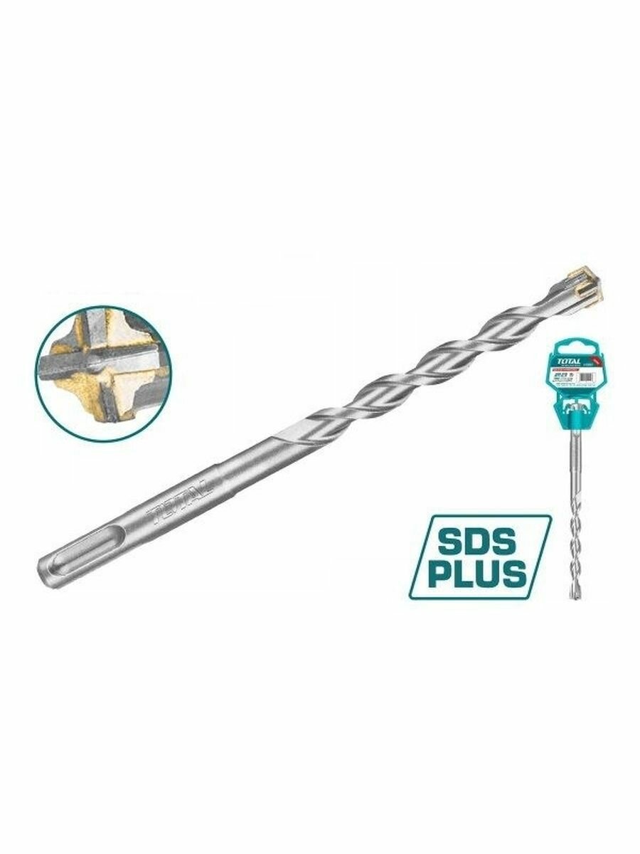 Бур по бетону TOTAL TAC310803C, для бетона, кирпича, камня, 8x210 мм
