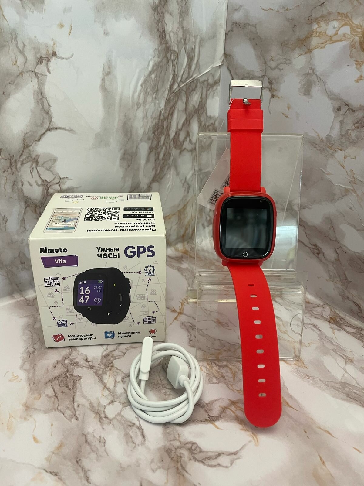 Детские умные часы Aimoto Vita Pulse, Красный