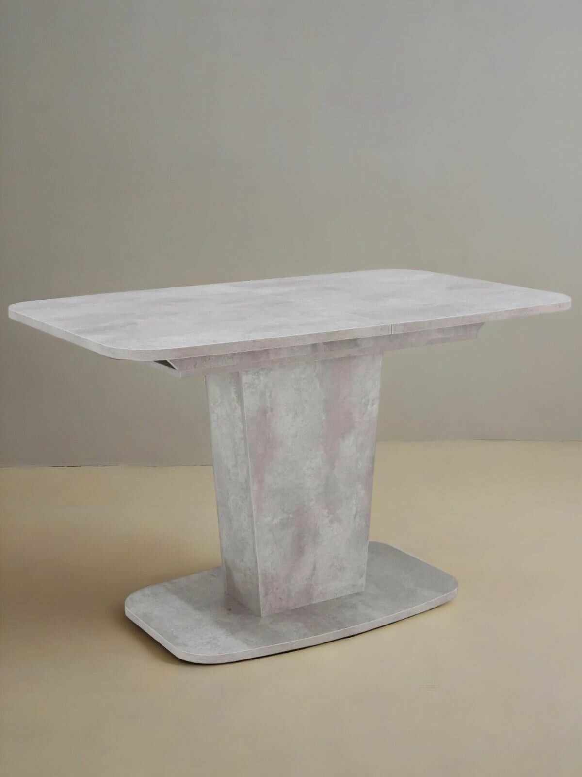 Стол кухонный раздвижной, Домино-2, Ивару Цемент Светлый