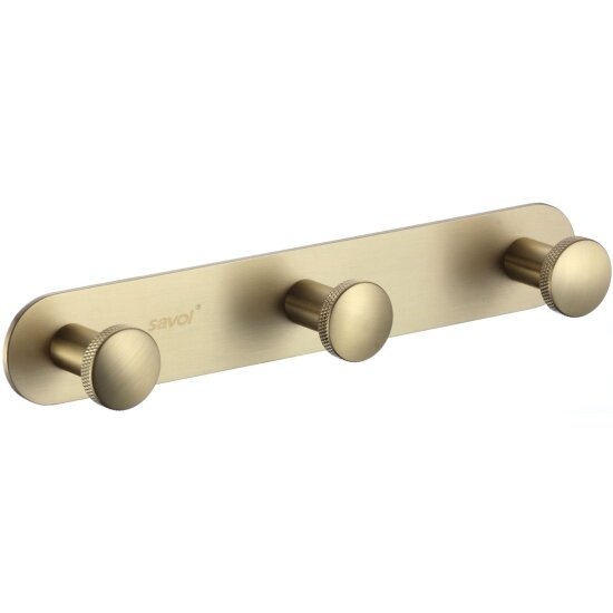 Планка с крючками Savol S-002173C, матовое золото