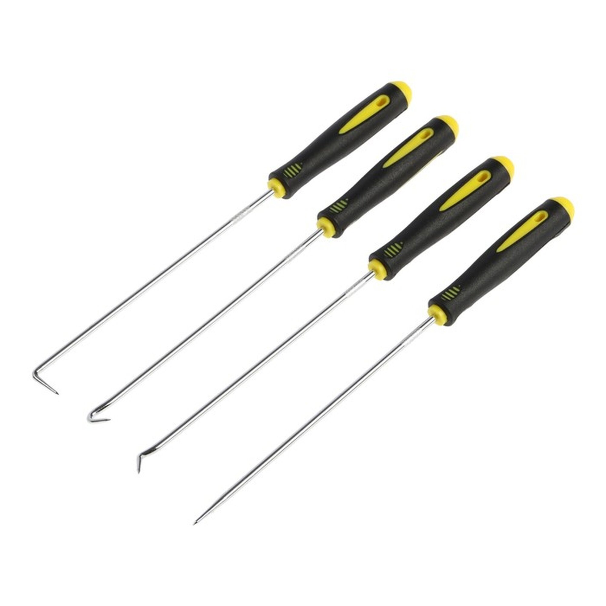 Набор крючков для демонтажа уплотнительных колец тундра, 2К рукоятки, 150 мм, 4 шт.