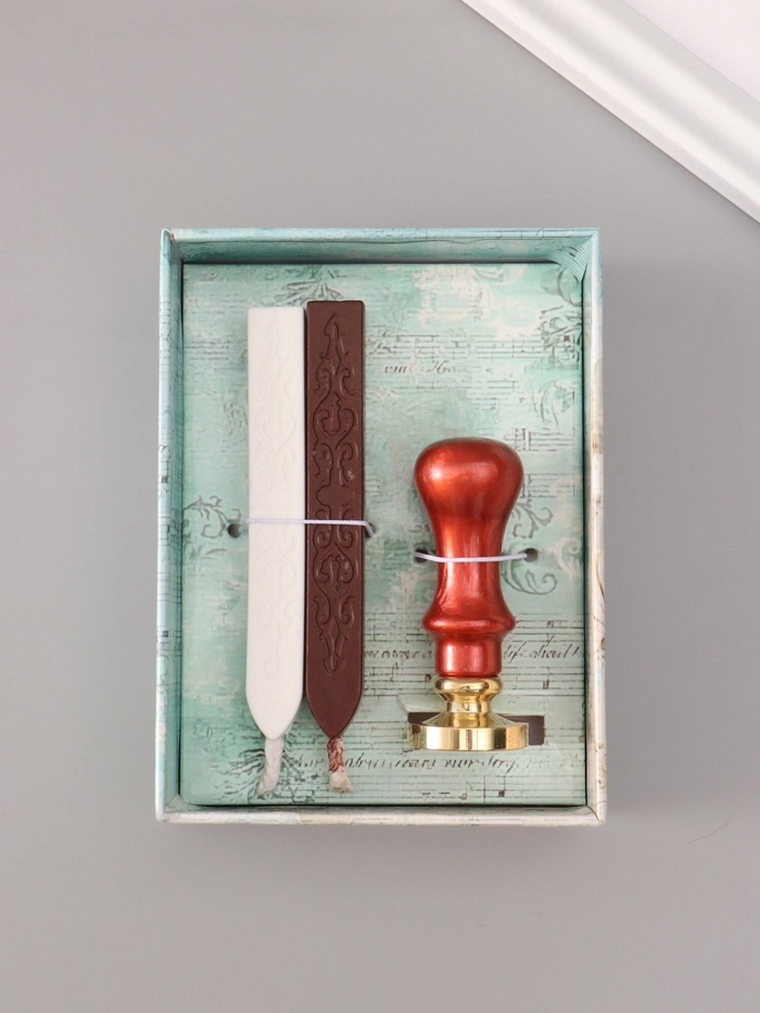 Подарочный набор для сургучной печати «Бобёр», печать, ручка, сургуч, 12.5×10×3.6 см