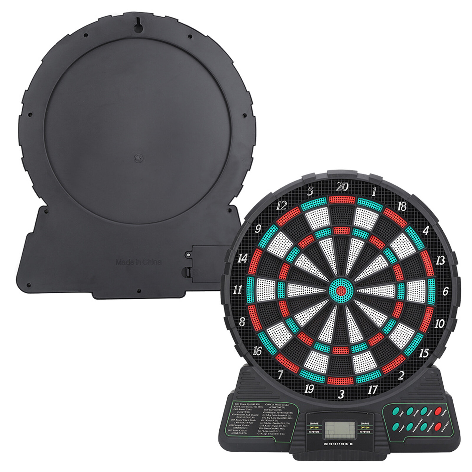 Electronic Dartboard Darts Automatic Scoring Dart Tips Toys Set Sound Reminding ABS PP 3 x 1.5V Battery Not Included 31*37*2.5cm 1015g 6 Darts 18 Dart Tips 1 Dartboard 1-8 Players 18 Game Groups 159 Games LCD Screen