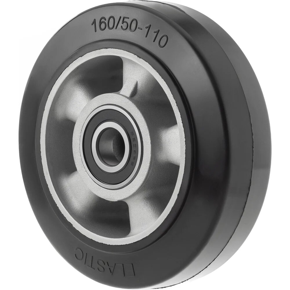 А5 Колесо для гидравлических тележек D50+1 (160х50мм, 700 кг, резина) 1000508