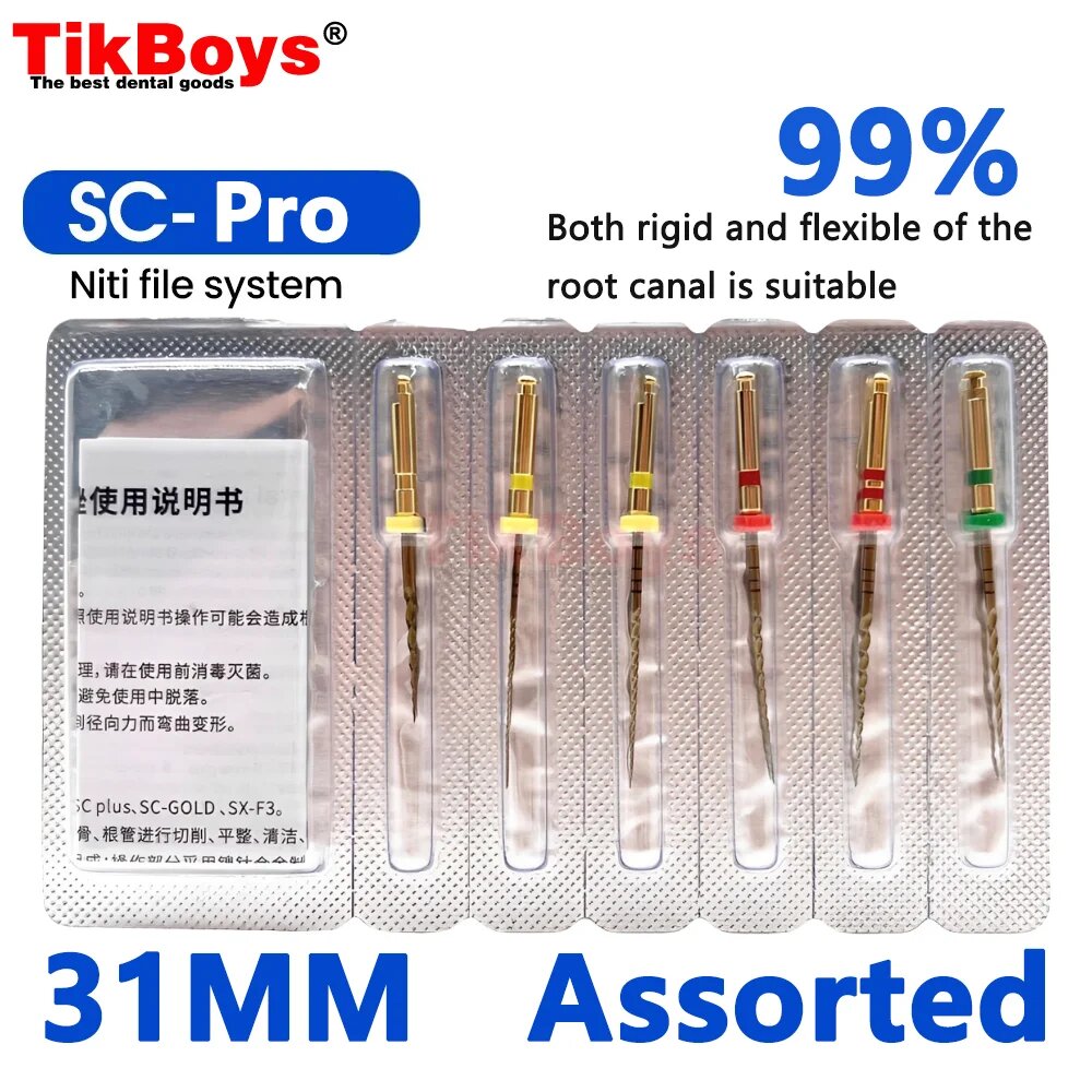 Стоматологические файлы SOCO SC 25 мм RAISYOU SC-Pro-31MM-Mix