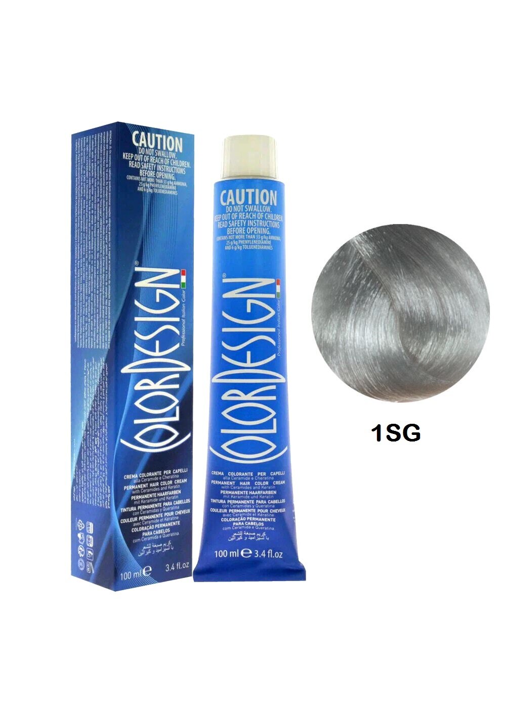 Colordesign Колор Дизайн Стойкая краска для волос 100 мл - Colordesign 1SG