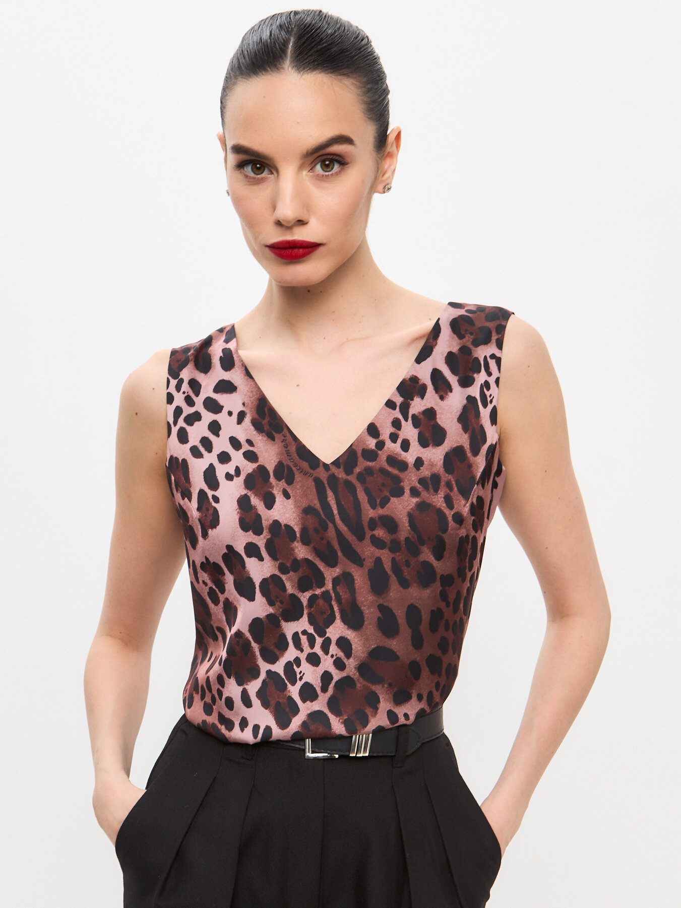 Топ шелковый двойной Kamila