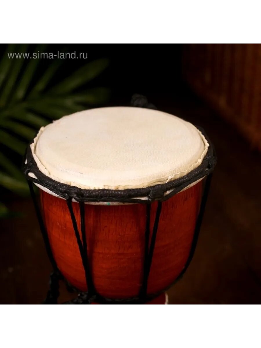 Стильный декоративный джембе с узорами