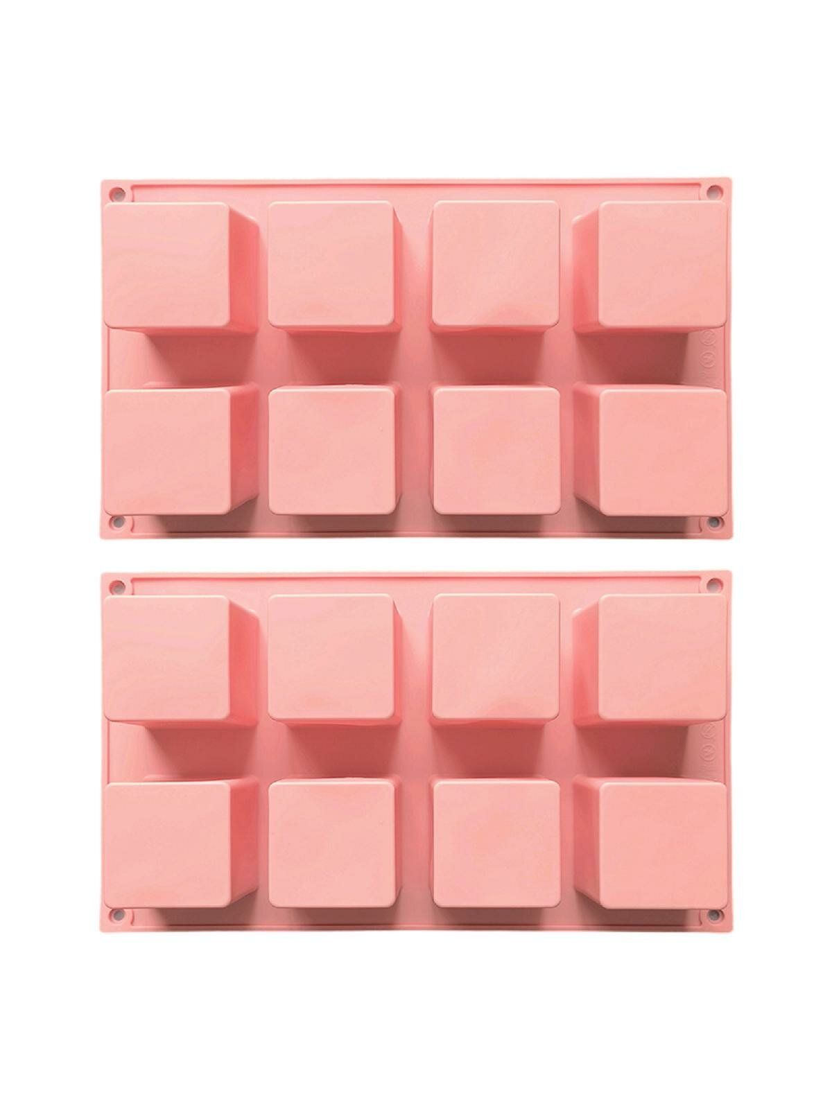 Стабильные силиконовые квадратные формы для выпечки тортов, удобные 8-секционные кубические силиконовые формы для выпечки тортов, поднос для креативных десертов