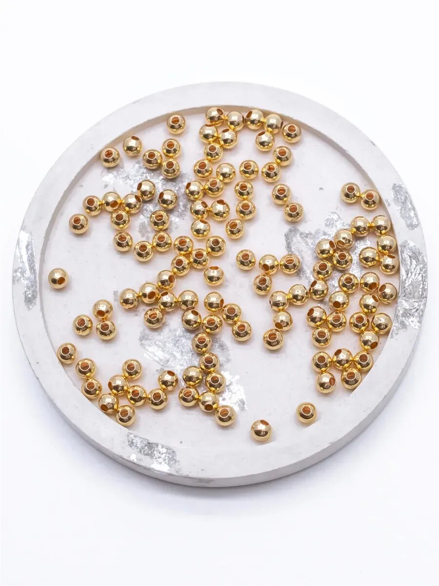 8312/10 Корейские бусины разделители 4 мм универсальные люкс