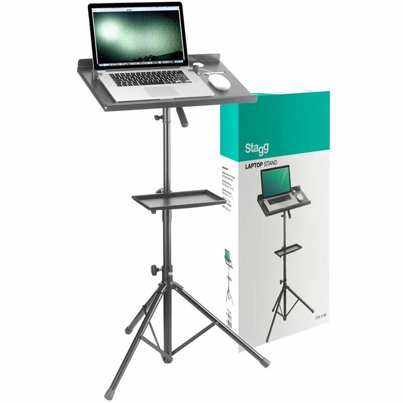 Стойка для ноутбука и миди-клавиатуры STAGG COS 10 BK