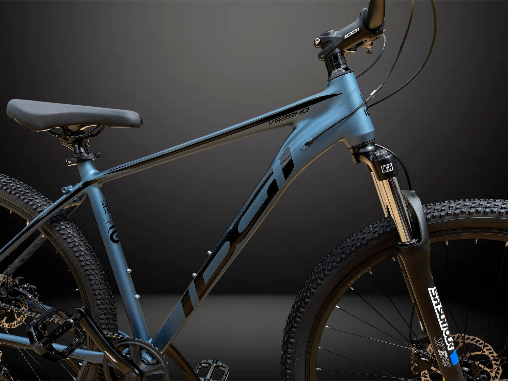 Велосипед горный IDGI VS 29HD(New)- Shimano Altus-8, SUNTOUR XCE-100, Кассета, Гидравлика, Полированные швы,