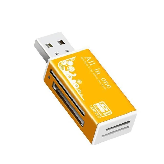 Кардридер USB 2.0 All in one Gold