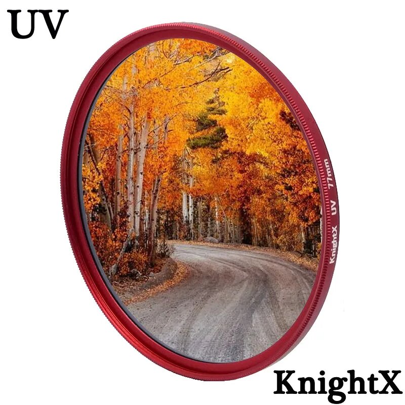 KnightX УФ-фильтр 67mm, красный