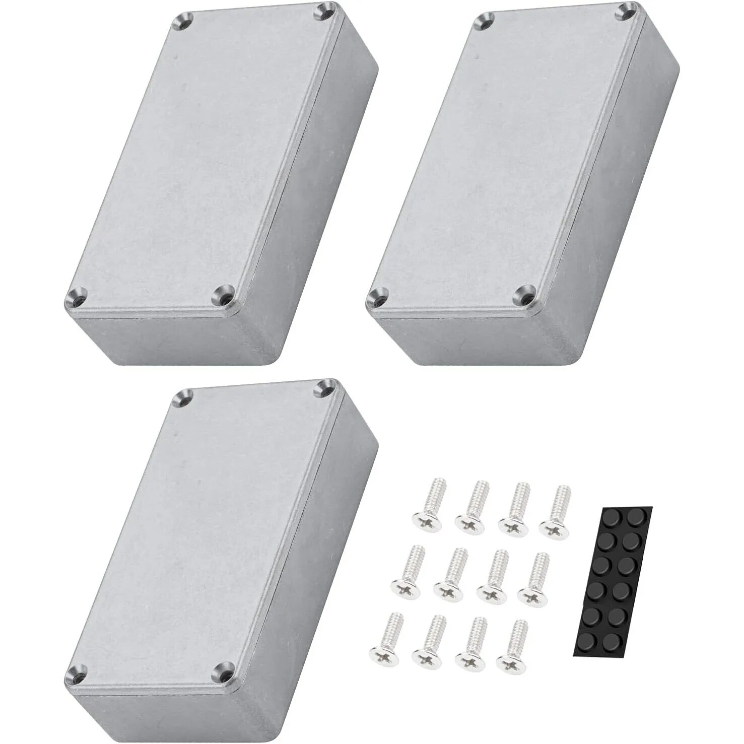 DaierTek корпуса для педалей эффектов 125B 1590N1 алюминиевые 3шт