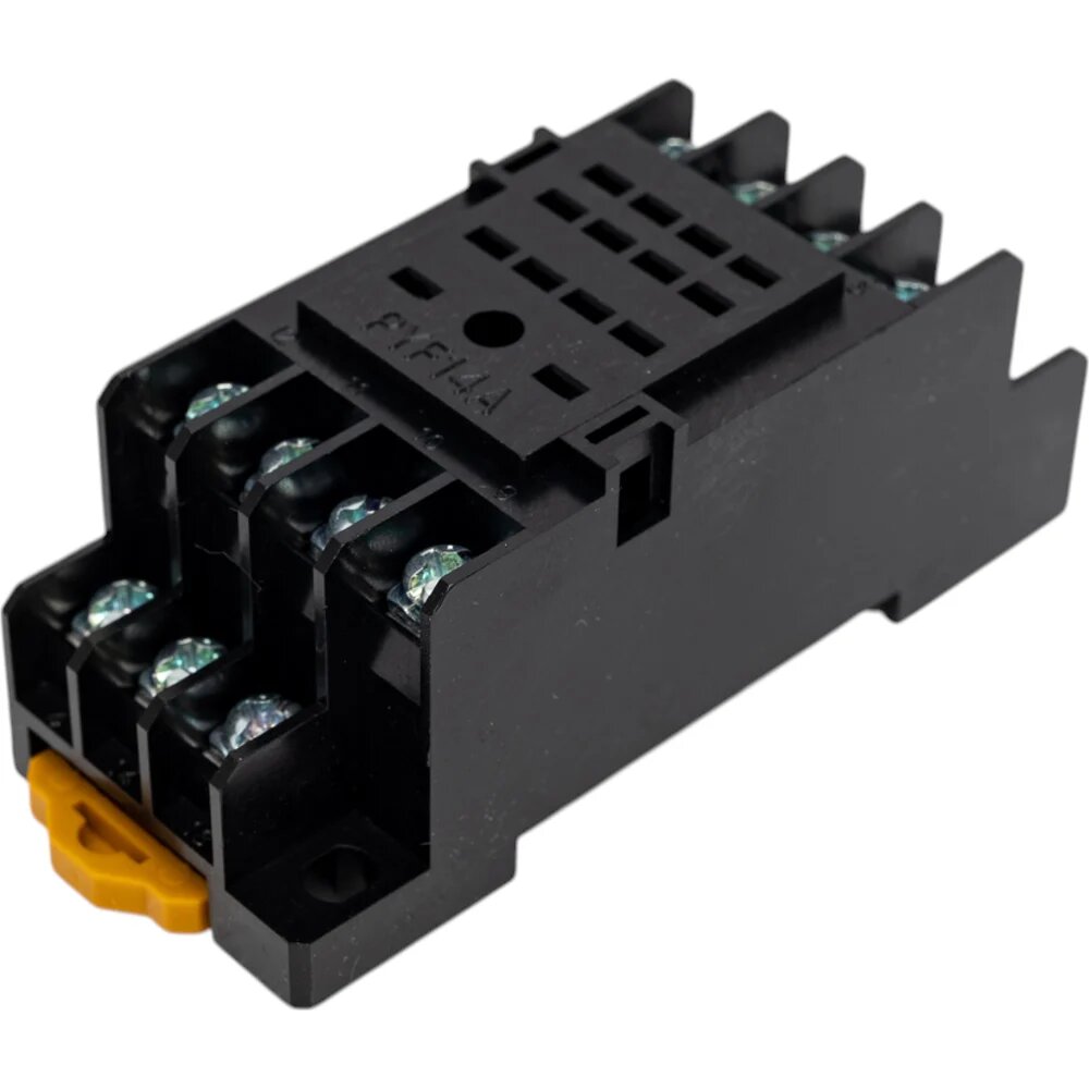 Колодка для реле TDS RS4-2-2 серии RL-4, винтовое соединение, монтаж на DIN‑рейку, силовой тип