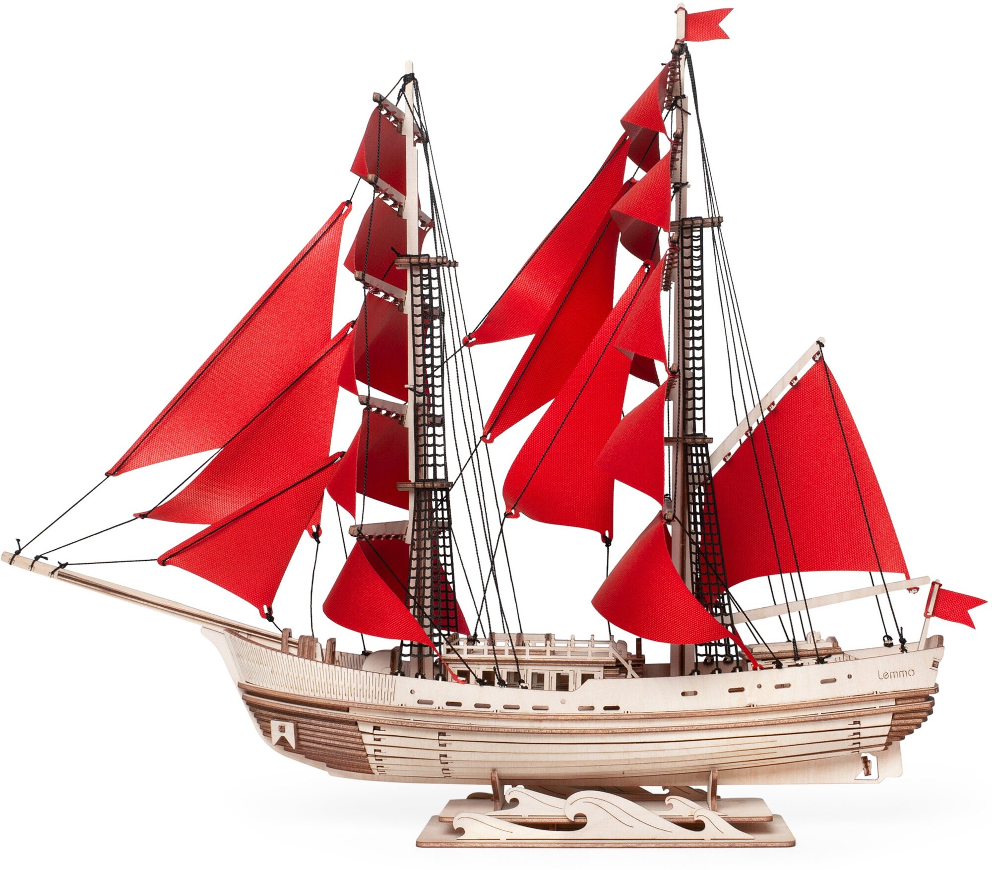 Деревянный конструктор Lemmo Модель Корабль Секрет океана 174 детали 5+ 0191