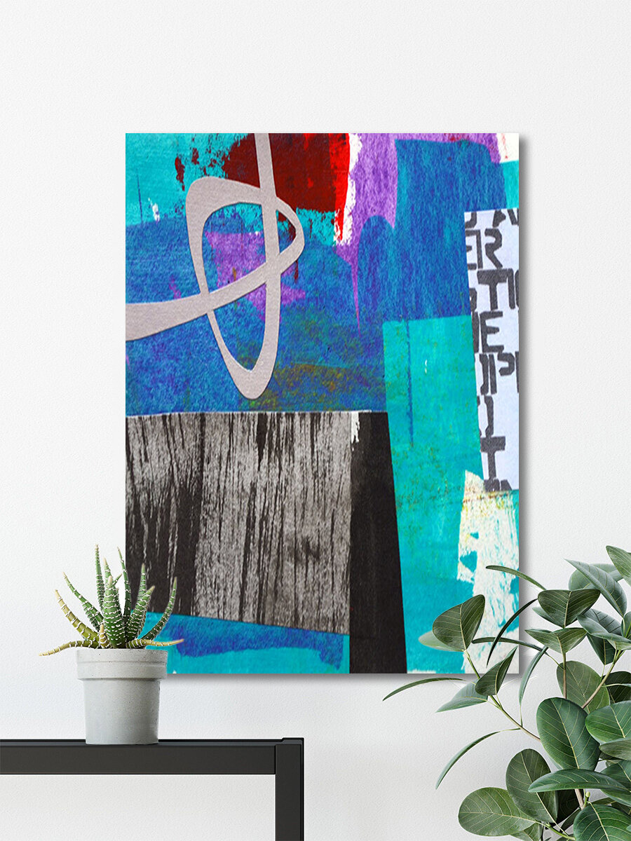 Картина интерьерная абстракция / Лофт, в стиле кубизм, 60х80 см.