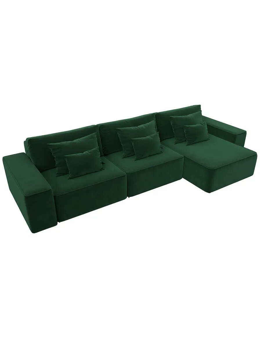 Диван угловой Триумф со спальным местом 304х149 см, ящик для белья, универсальный угол, велюр