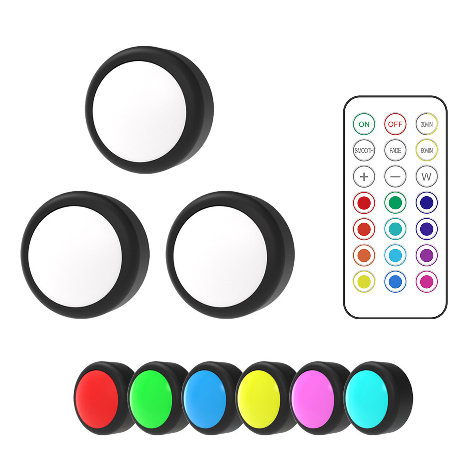 3 шт. фонари с дистанционным управлением