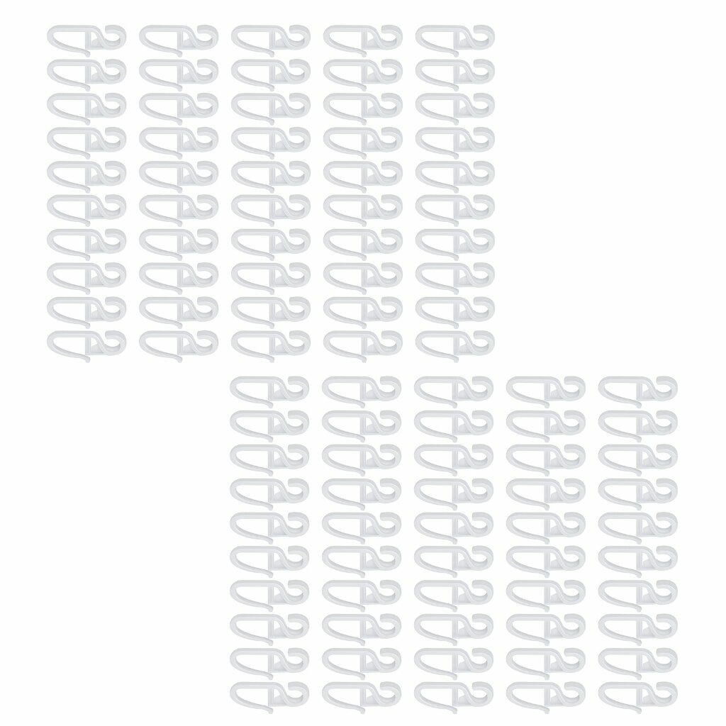 100 шт. S-образные крючки для штор