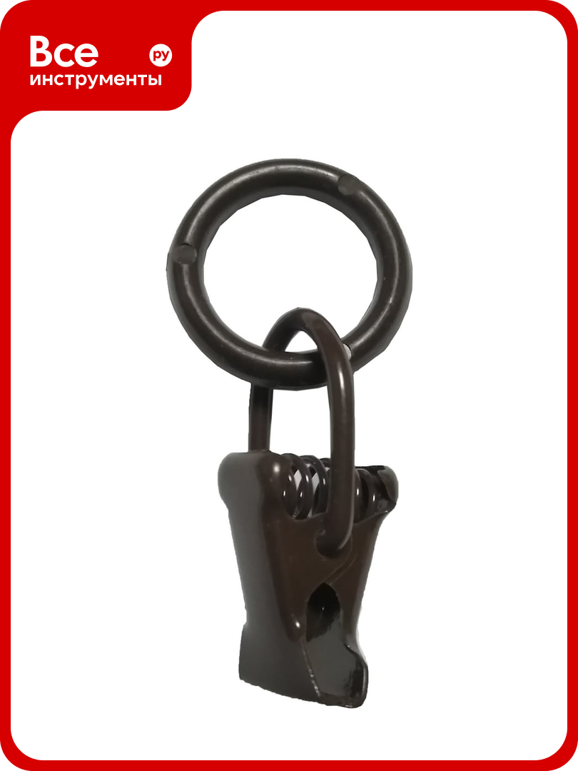 Кольца, Арт-Декор, Арт-Декор с зажимом D10, 10 шт коричневый 4620748740806, них