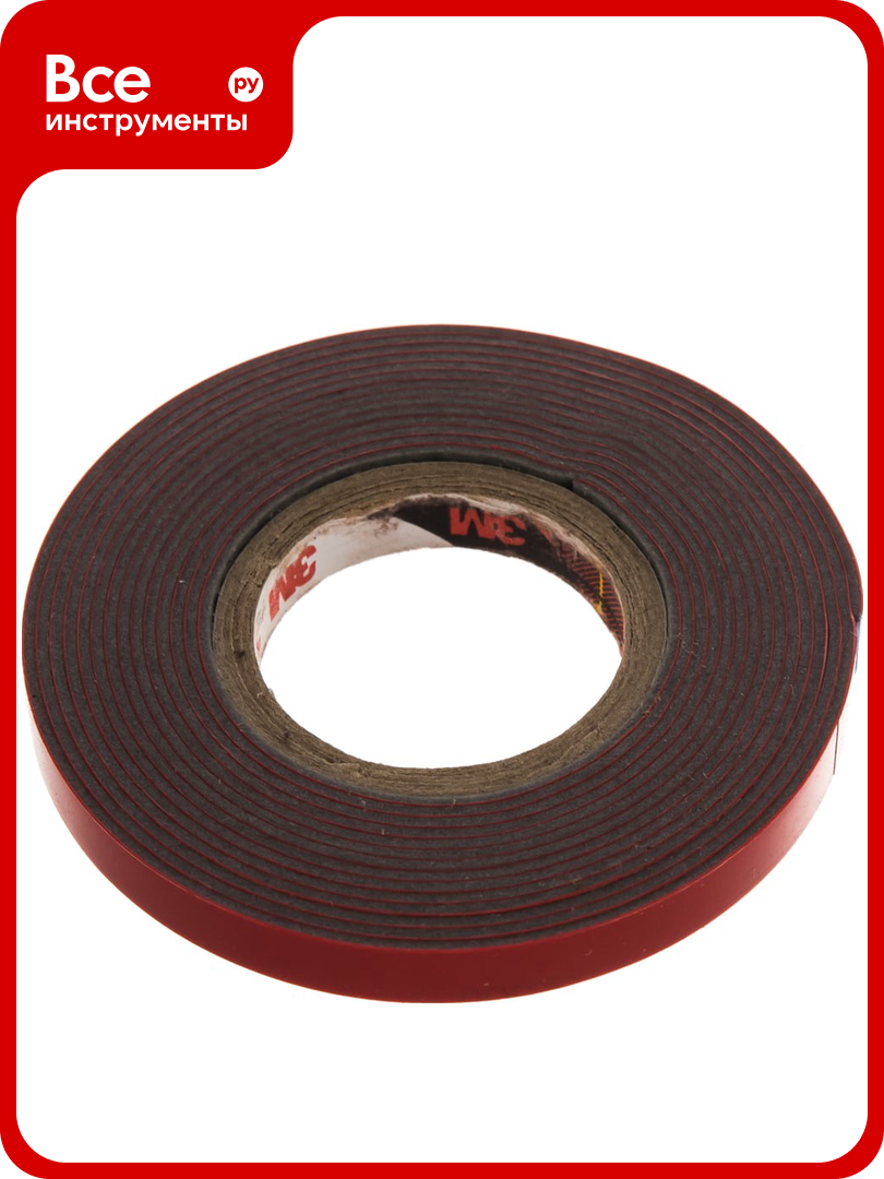 Клейкая двусторонняя акриловая лента (6 мм х 2 м) 3М GT6008F 4607166909831