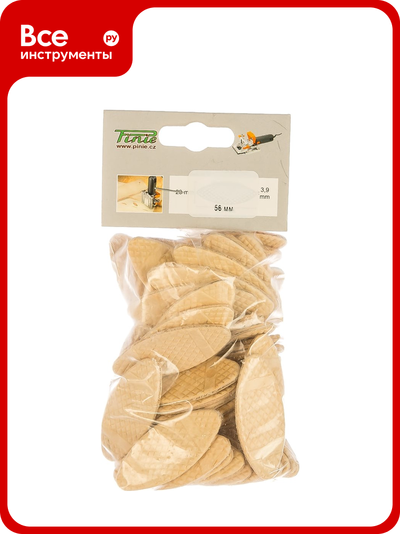 Соединительная ламель 56х23х4мм, 45шт PINIE 160-2050, невидимого соединения