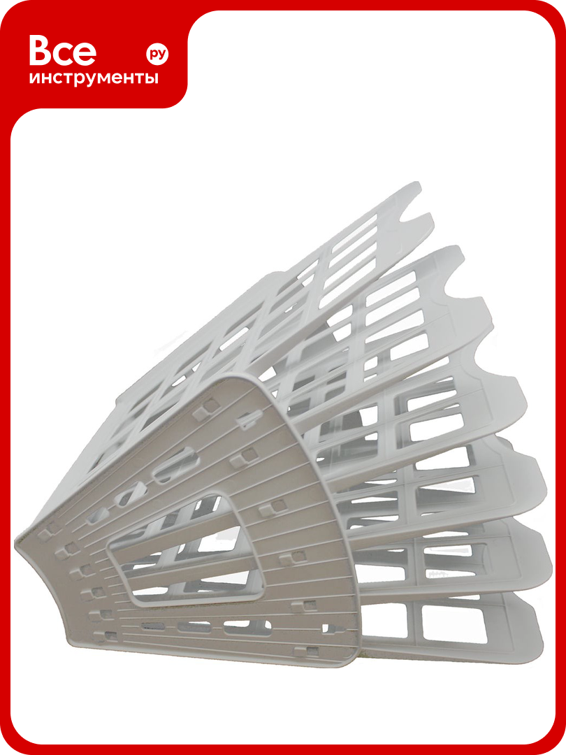 Веерный лоток Осколпласт 7-ти секционный, серый 2-07С, пластик