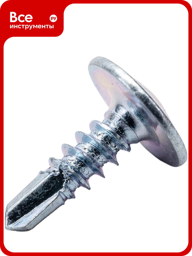 Саморез с прессшайбой Daxmer ПШС 4,2x13 800 шт, цинк, усиленный, сверло 00-00453769