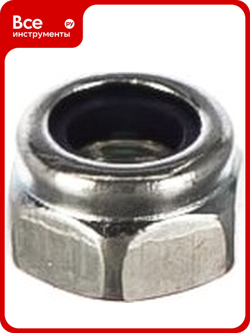 Самоконтрящаяся гайка DIN 985 оцинкованная М5, 200шт - коробка Tech-Krep 105252