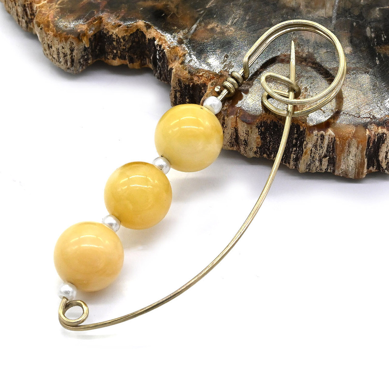 Брошь, опал