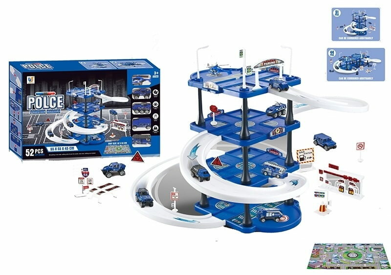 Набор Паркинг POLICE с картой (52 детали) 230 с 3 лет