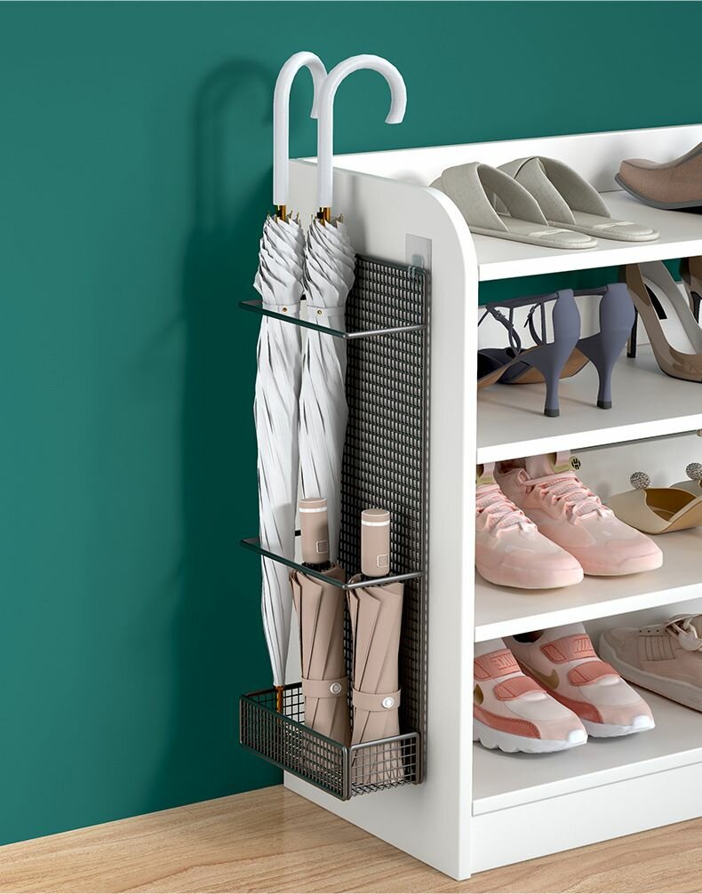 Выдвижная стойка для хранения зонтов у двери, 30*10*50 см, черный