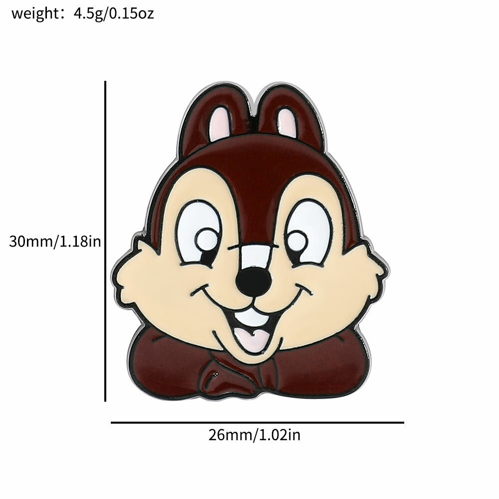 MINISO Брошь с персонажем мультфильма Диснея, личность, креативная анимация, периферийный элемент, милый, очень милый, высококачественный металлический значок, аксессуары