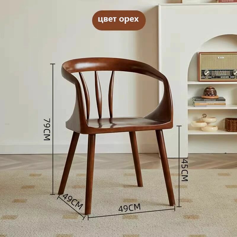 Деревянный стул, 49*49*78 см, цвет орех