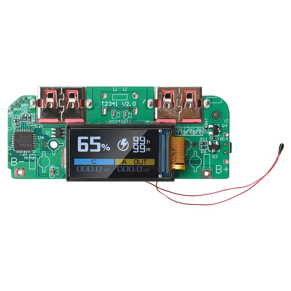 Модуль зарядки diymore 22.5 Вт с TFT цветным экраном