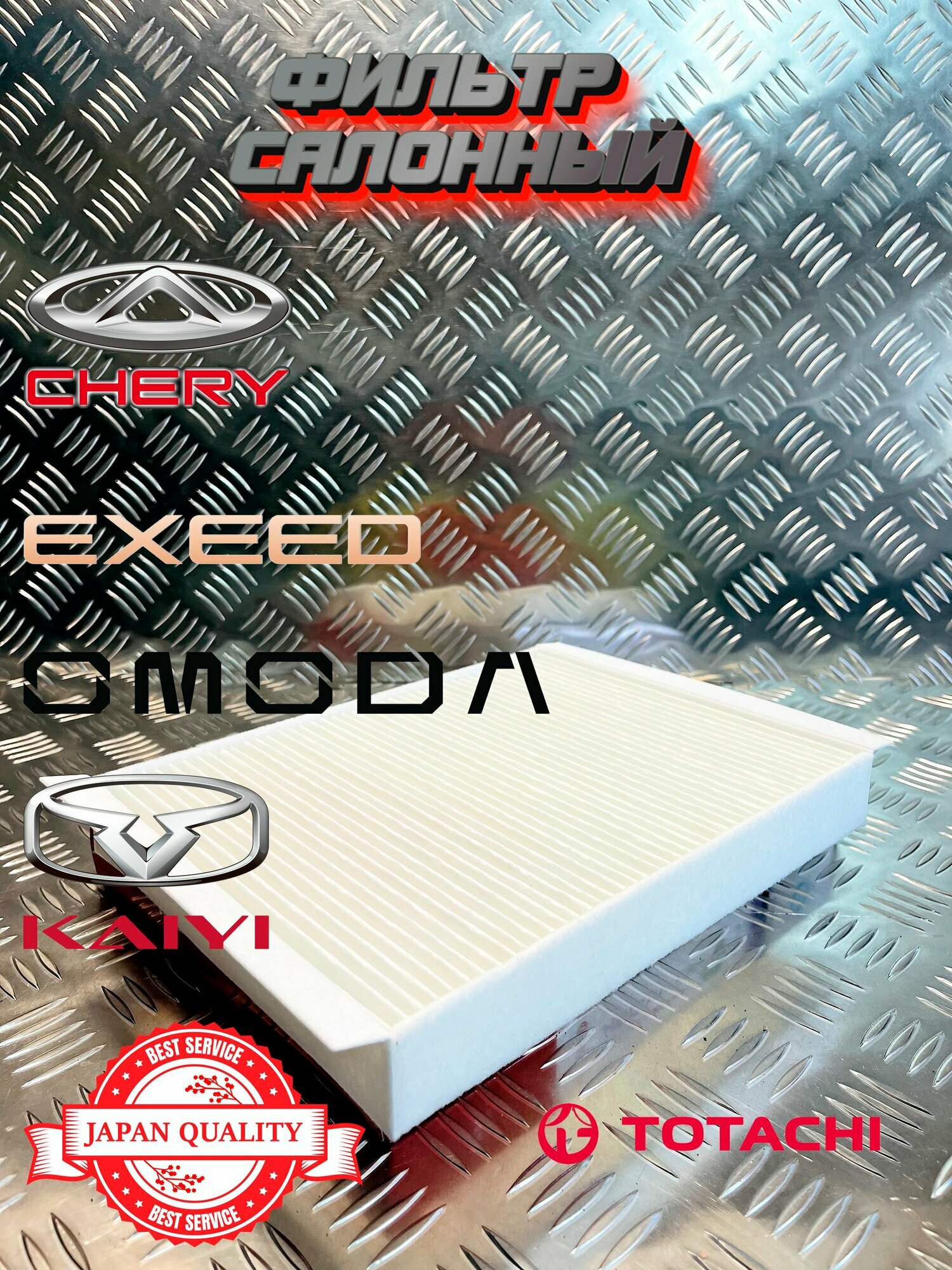 Фильтр салонный Chery Tiggo 4, 7, 7 Pro, 8 Pro; Exeed LX; OMODA C5 TOTACHI TCA-104 OEM T218107011