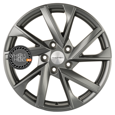 Диск автомобильный литой Khomen Wheels KHW1714 (CX-5/Seltos/Optima) 17x7 5x114.3 et50 dia67.1 Gray
