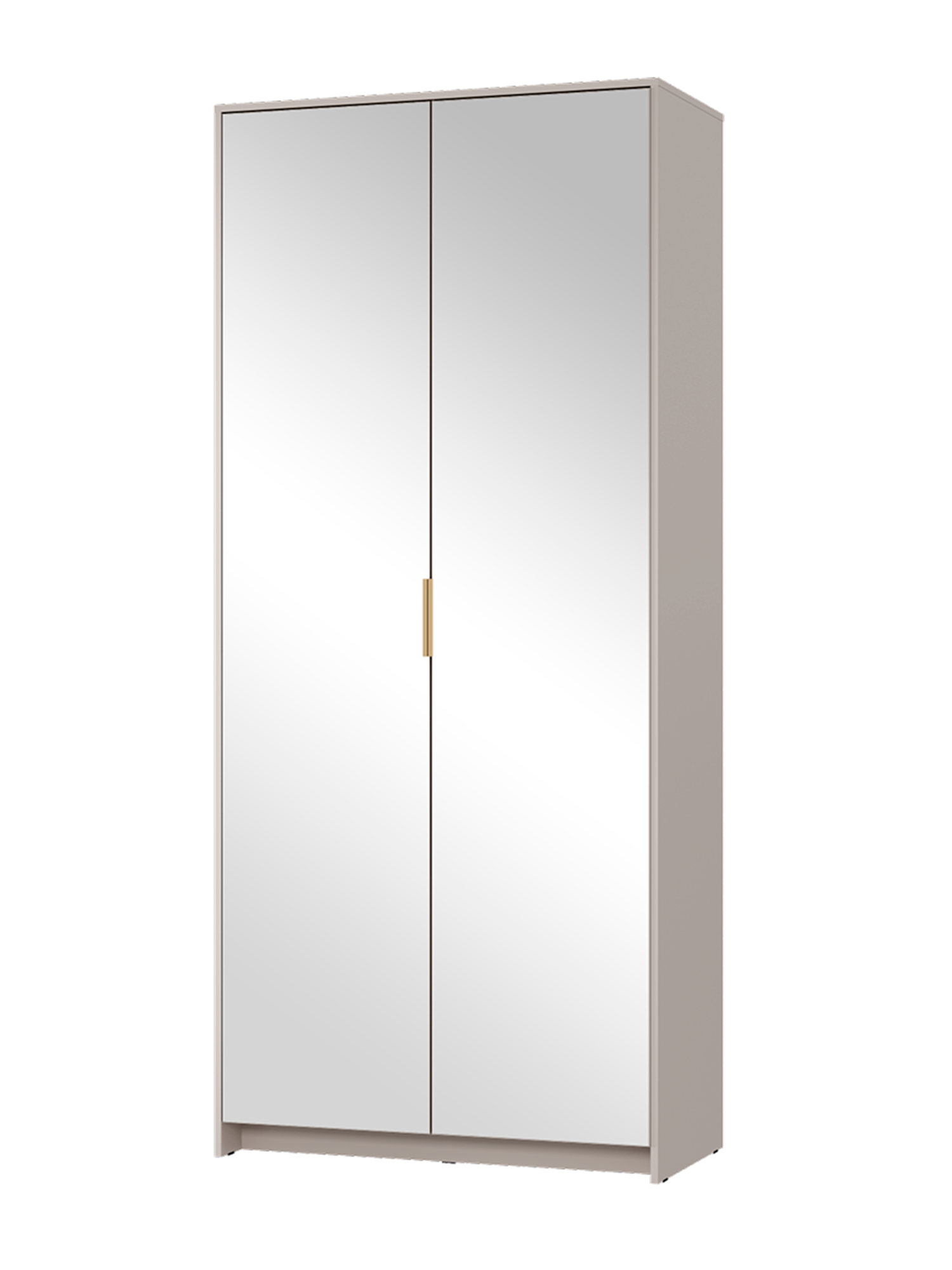 Шкаф распашной с зеркалом Пандора ШК-05 (101,2х51,5х230 см), кашемир/айриш