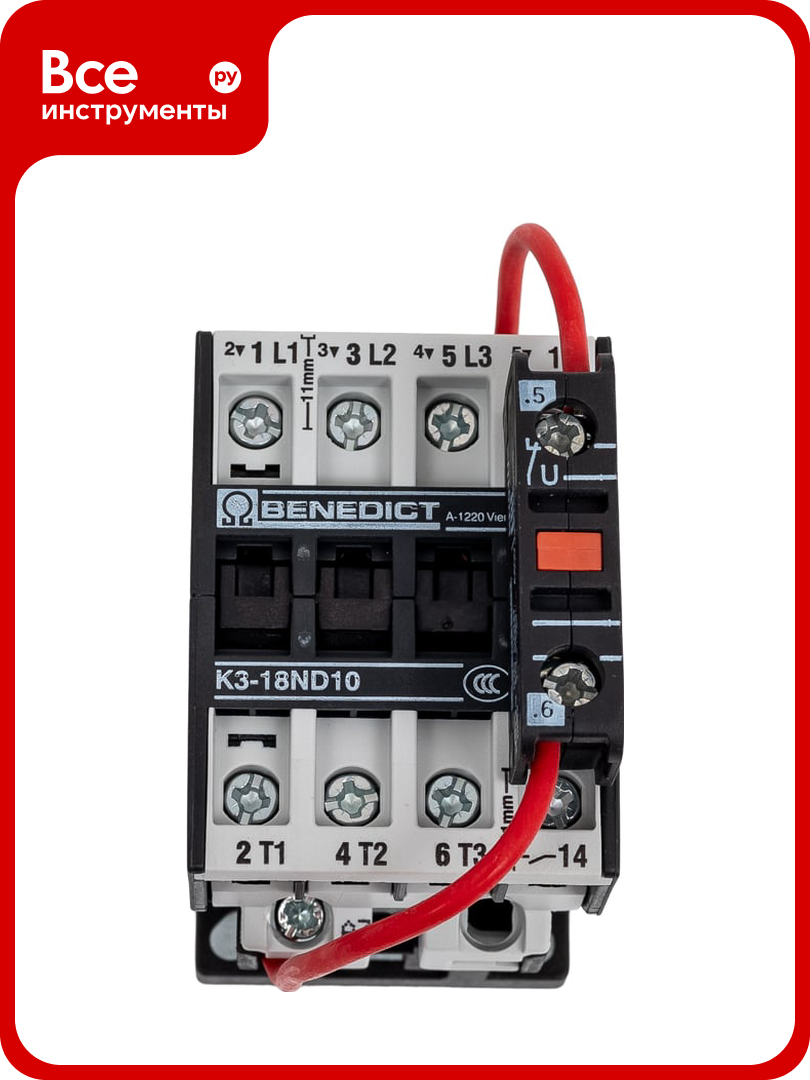 Трехполюсный контактор Benedict K3-18ND10= 24 PN75699