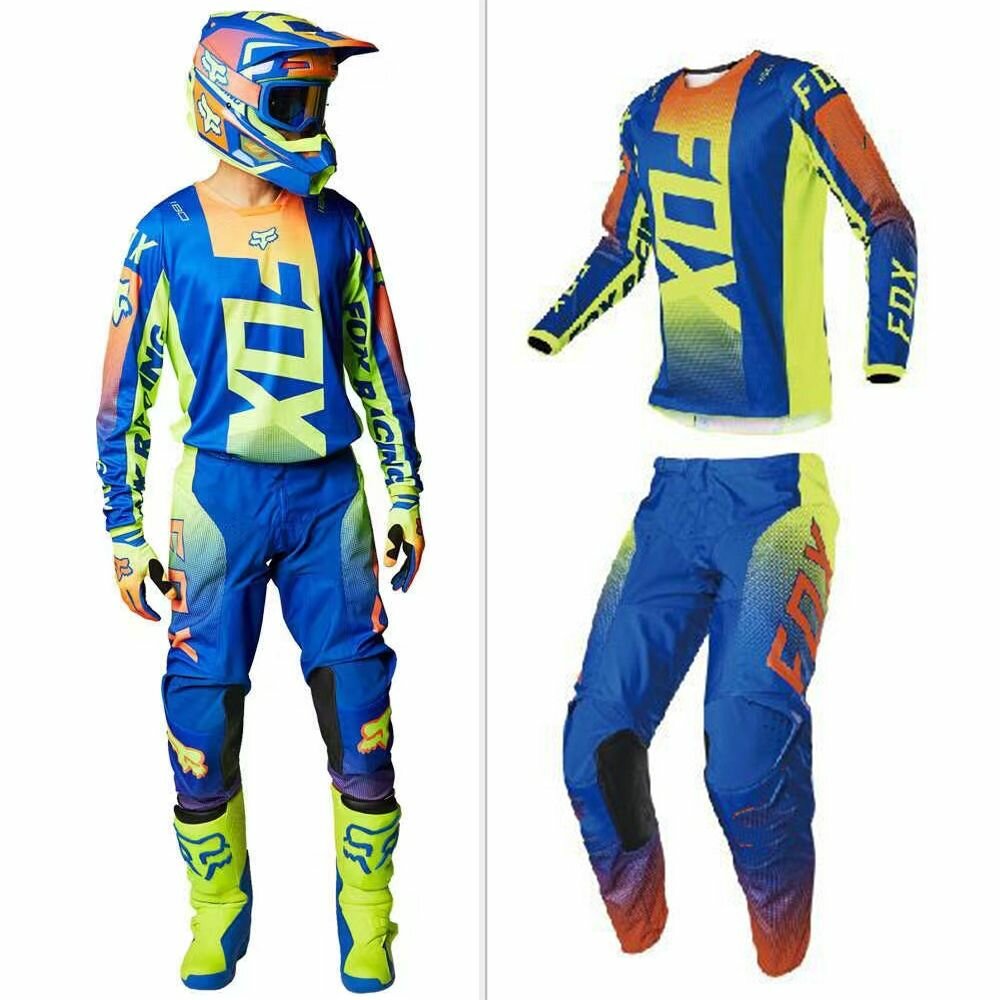 F ox Комбинезон для взрослых/костюм для мотокросса по бездорожью/джерси и штаны для дёрт-байка