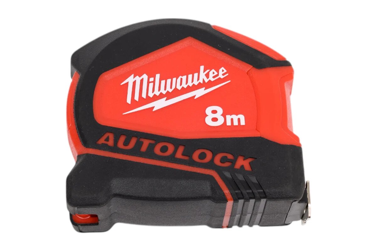 Milwaukee Рулетка Autolock 8 м 25 мм с автоматическим тормозом и износостойким корпусом