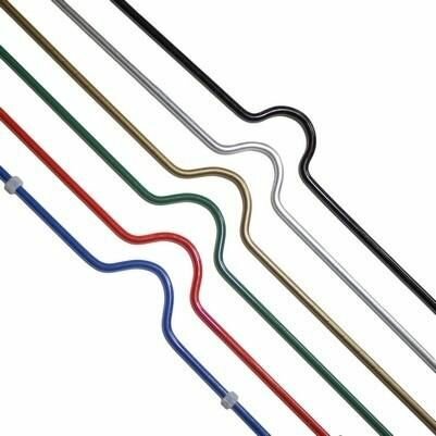 Ригель черный длина 250 мм (100 шт в упаковке) (HY)