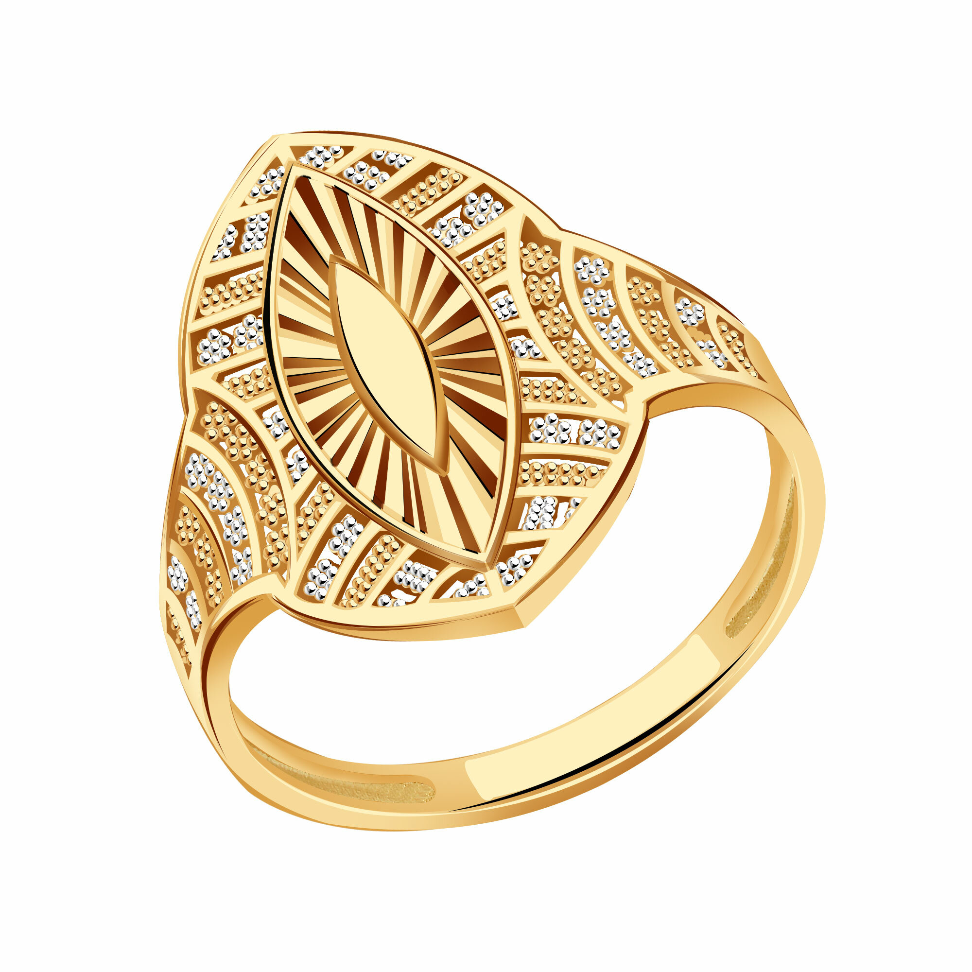 Кольцо, красное золото, 585 проба