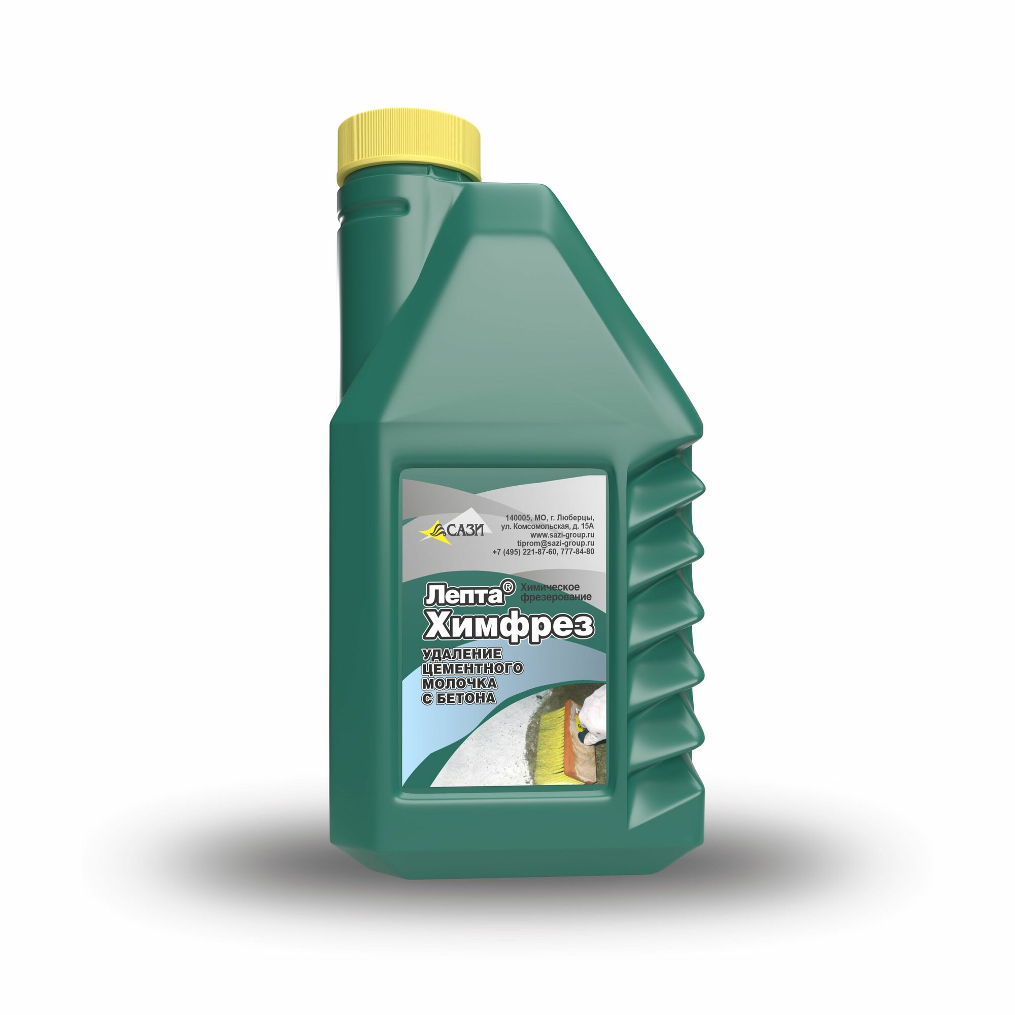 Лепта Химфрез, 1 л - очиститель цементной пленки и высолов с фасадов из кирпича, камня, штукатурки