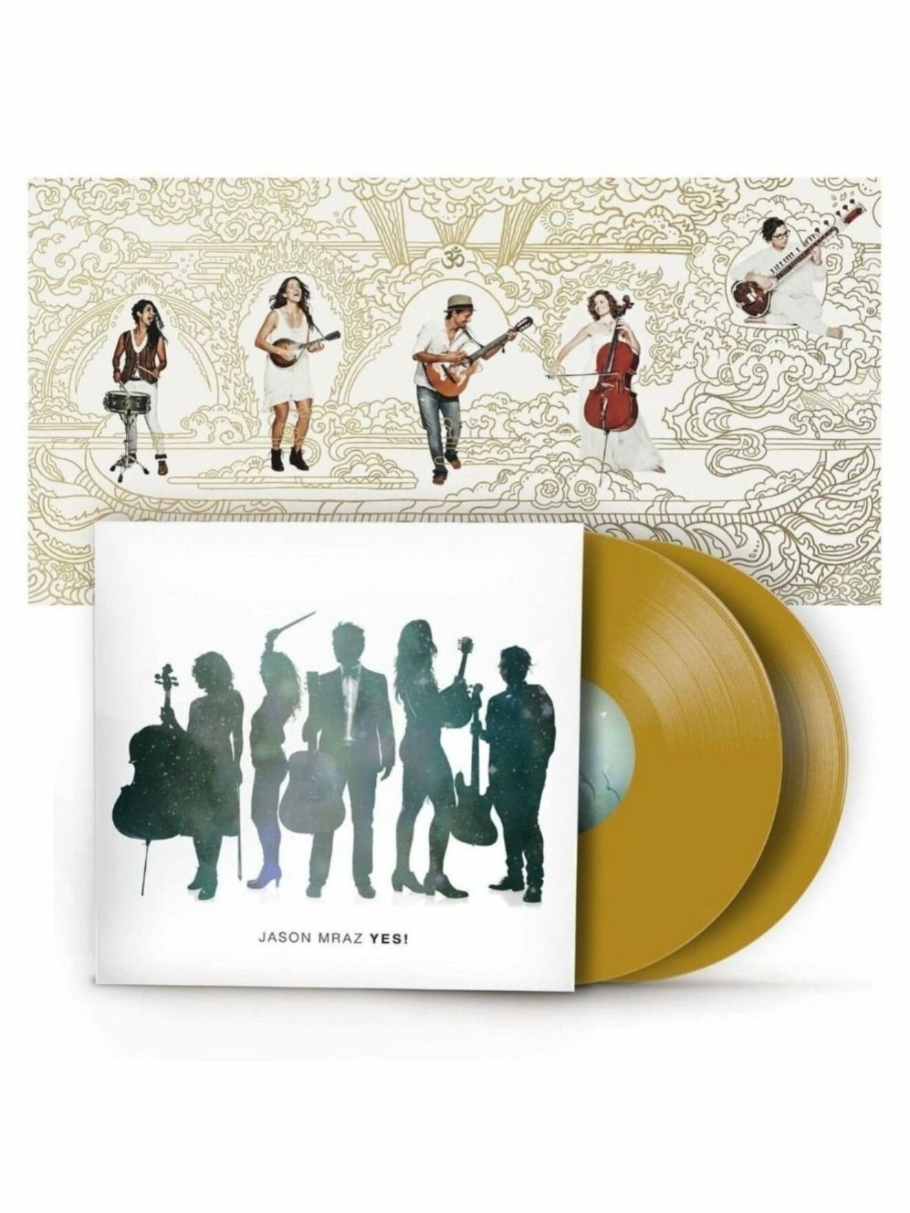 Виниловая пластинка Jason Mraz - Yes! 2 x Vinyl, LP, Deluxe Edition, Gold Vinyl Новый,
