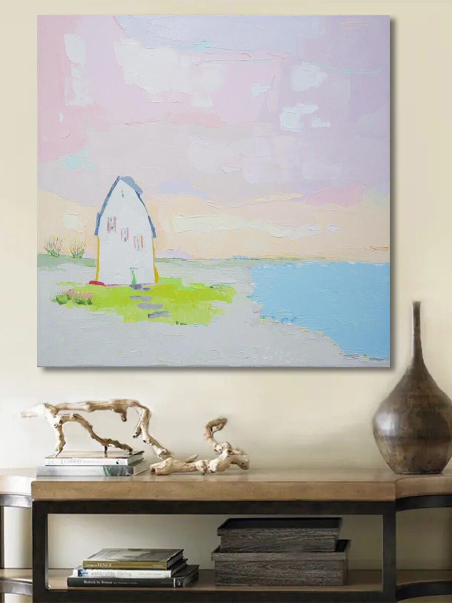 Пейзаж / природа, интерьерная картина / на холсте, 40х40 см.