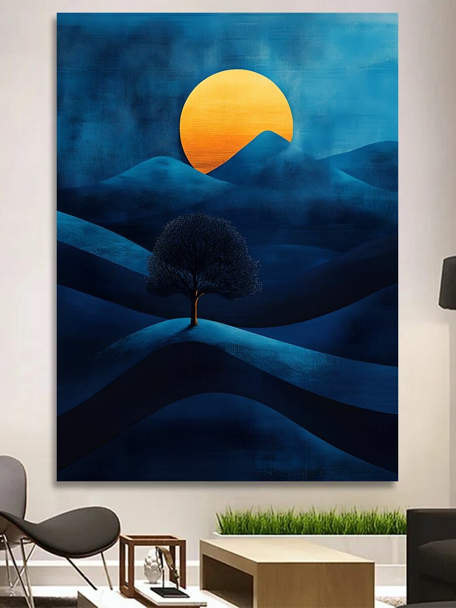 Картина с природой / дерево, картина в интерьер, 60х80 см.