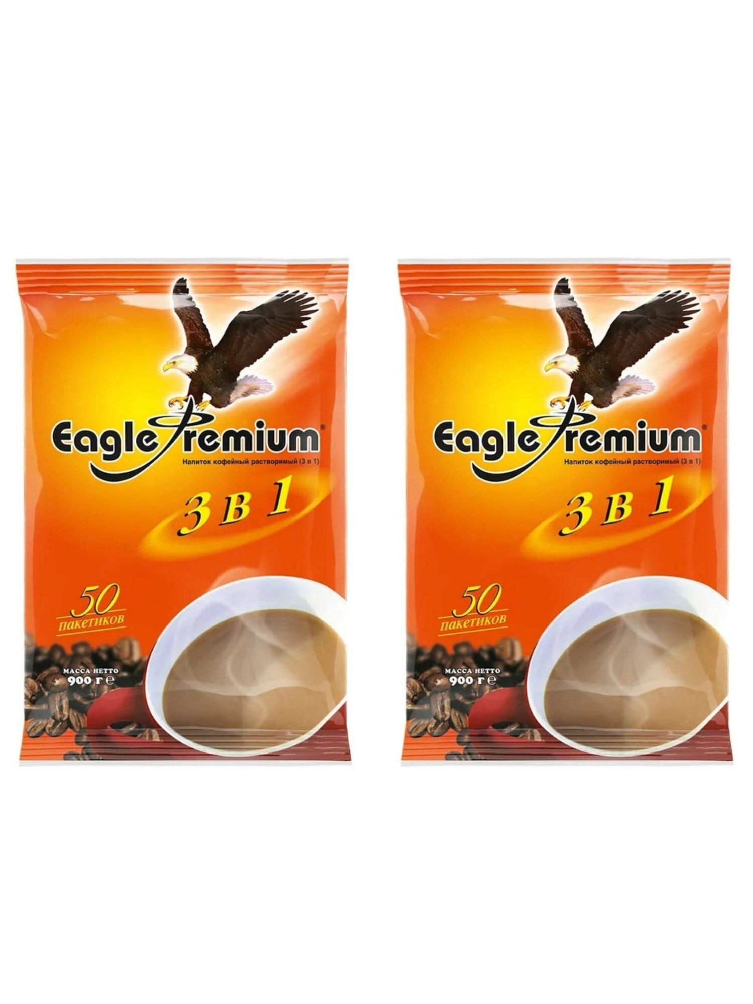 Растворимый кофе Eagle Premium 3 в 1 Classic 50 пак 2 шт